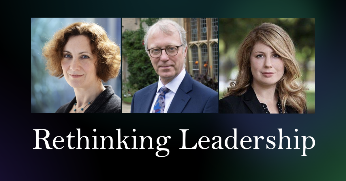 The Oxford Character Project | OCP Launches “Rethinking Leadership"…